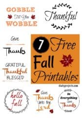 Seven FREE Fall Printable Signs for Crafts and Decor - Daily Dose of DIY