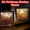 DIY 3D Christmas Shadowbox & Frame with Lights - Daily Dose of DIY