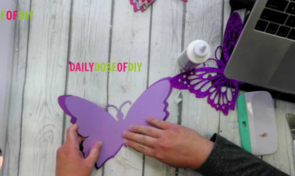 How to Make a 3d Butterfly with Free SVG File - Daily Dose of DIY