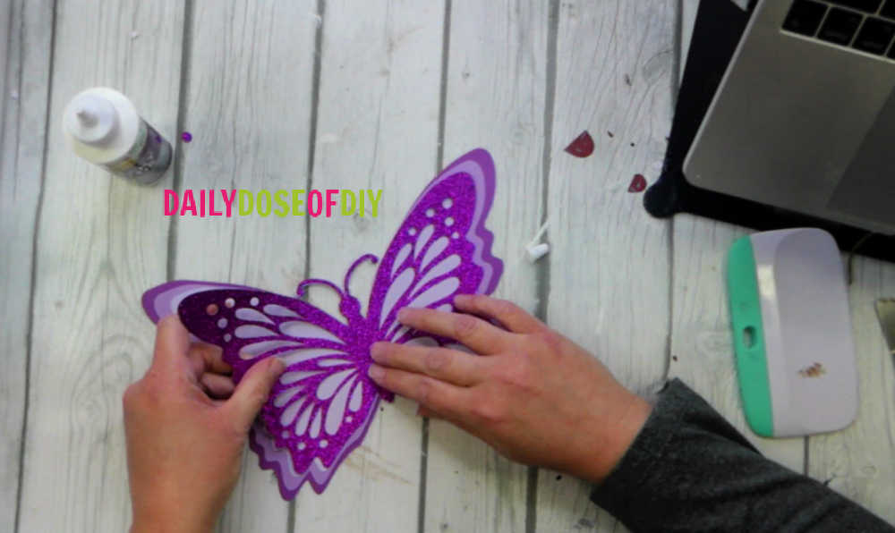 How to Make a 3d Butterfly with Free SVG File - Daily Dose of DIY