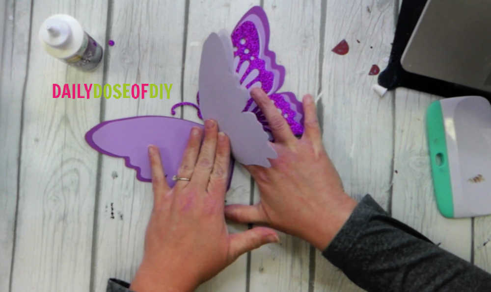 How to Make a 3d Butterfly with Free SVG File - Daily Dose of DIY