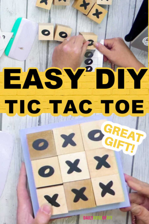 Easy Wood DIY Tic Tac Toe Board Game - Daily Dose of DIY