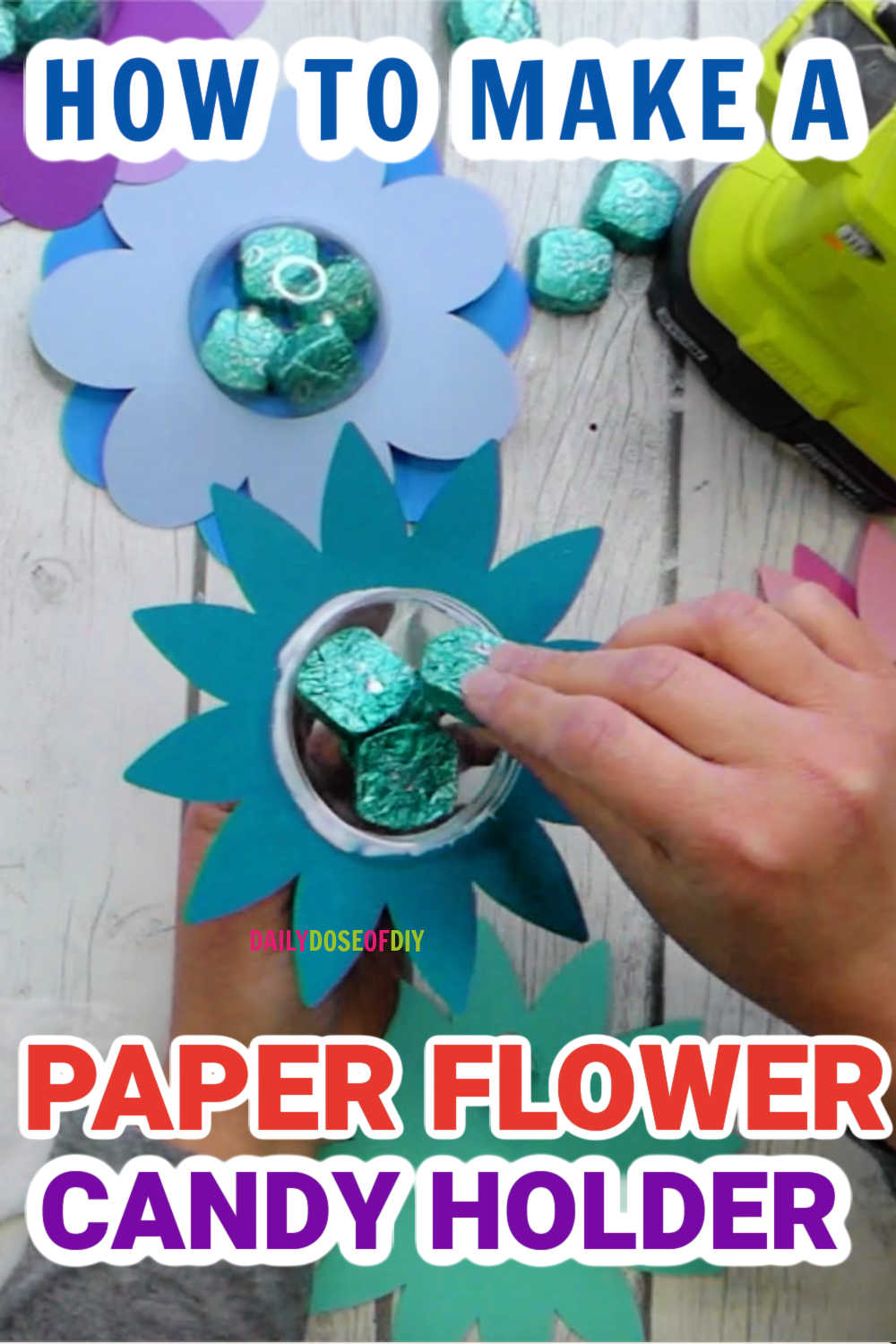 Paper Flower Candy Holder for Mother's Day, Parties, and More - Daily ...