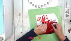 DIY Christmas Countdown Clock with Cricut - Daily Dose of DIY