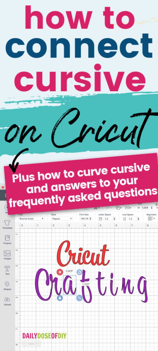 How to Connect Cursive Letters on Cricut - Daily Dose of DIY