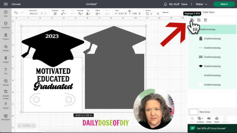 Easy DIY Graduation Card Money Holder with Free Template - Daily Dose ...