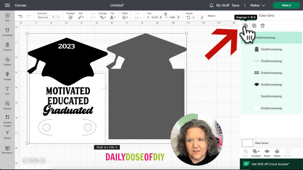 Easy DIY Graduation Card Money Holder with Free Template - Daily Dose ...