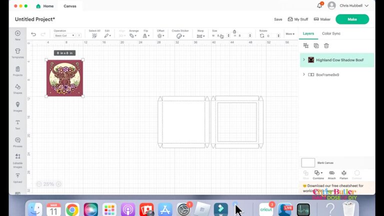 Highland Cow Layered 3D Paper Craft Free SVG - Daily Dose of DIY