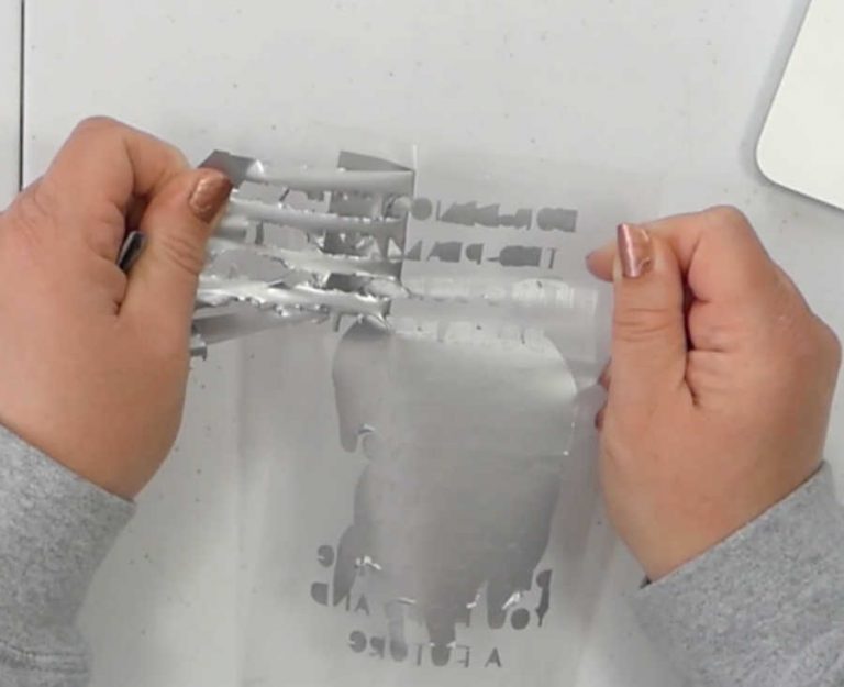 Reverse Weeding Vinyl -How to Cut then Weed Small Letters and Intricate ...