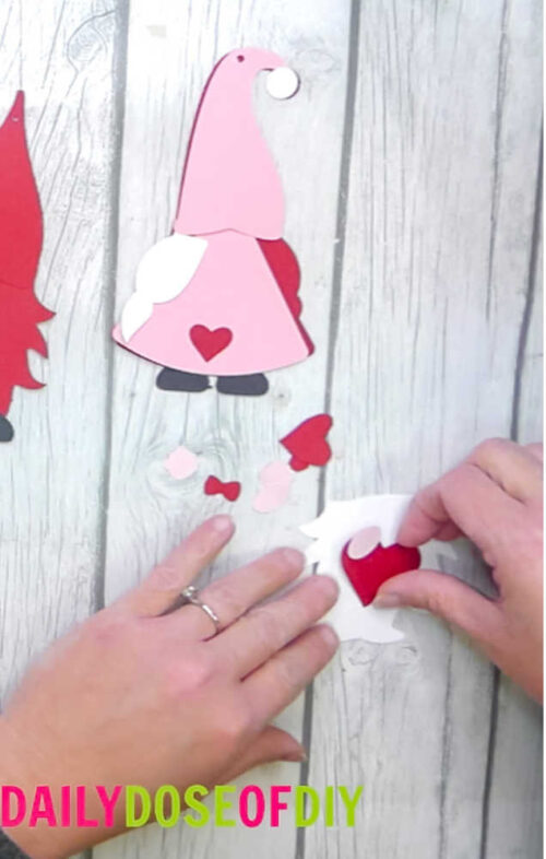 Easy and Cute Valentine's Day Gnome with Free SVG File - Daily Dose of DIY