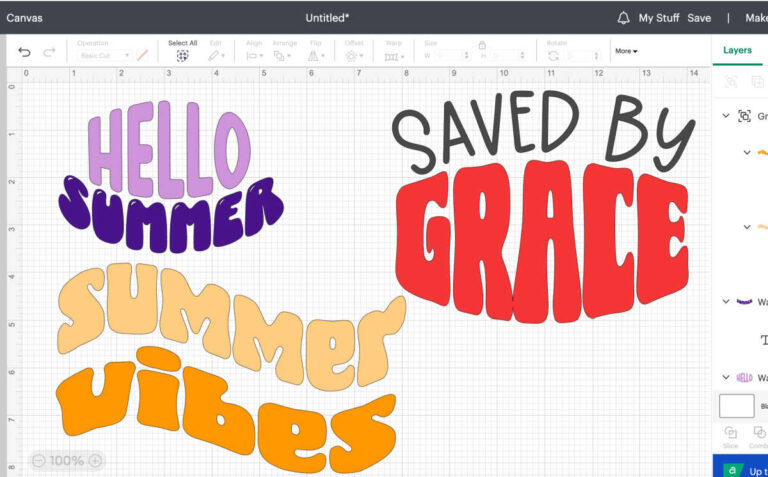 How to Make Wavy Text in Cricut The Easy Way - Daily Dose of DIY