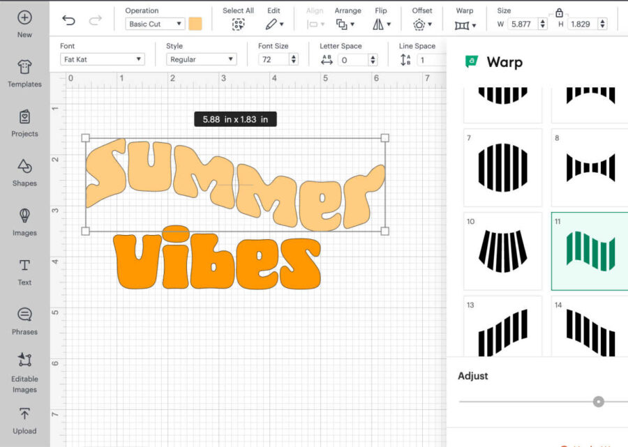 How to Make Wavy Text in Cricut The Easy Way - Daily Dose of DIY