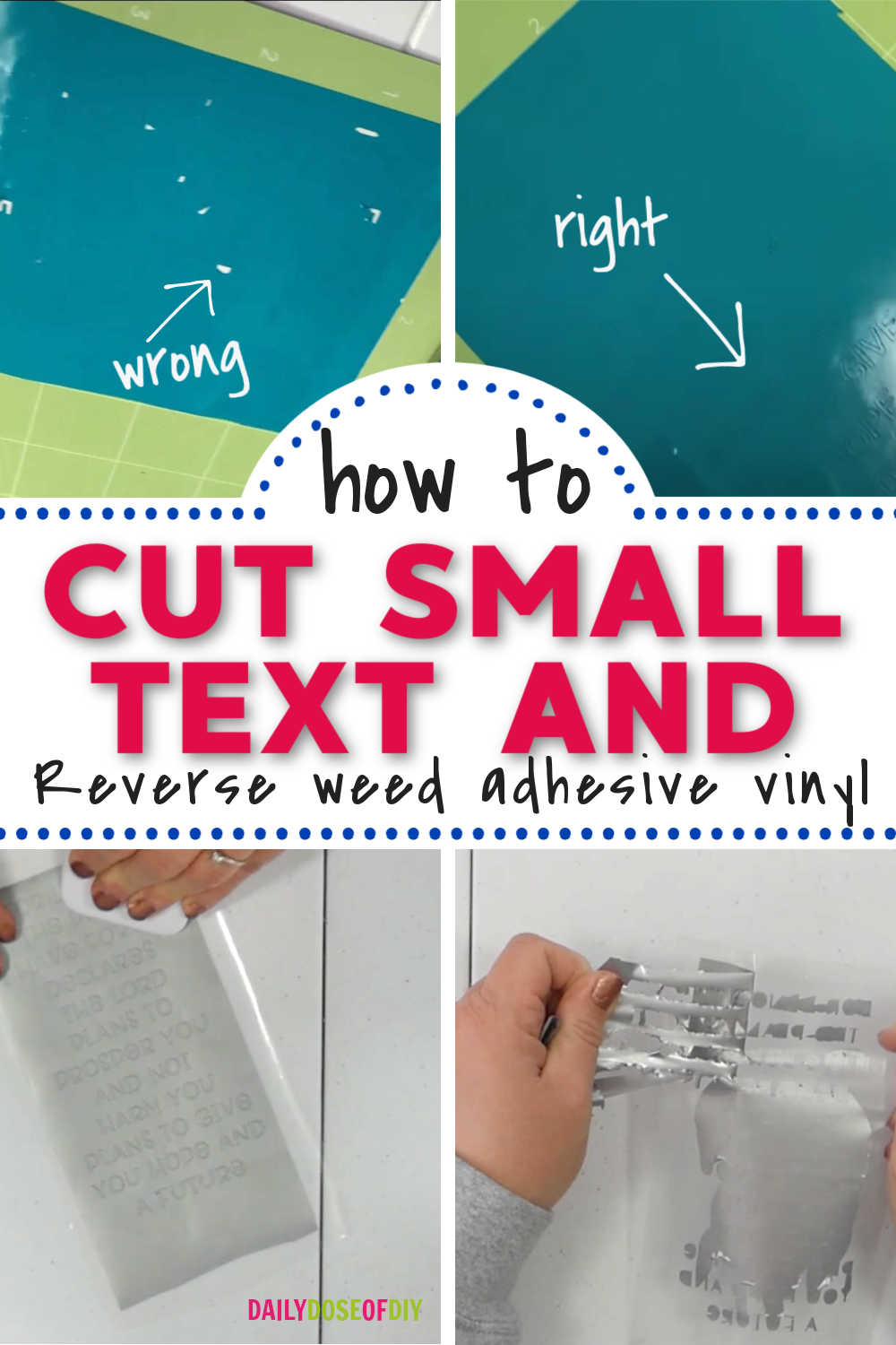 Weed Small Text Vinyl Cricut Daily Dose Of DIY